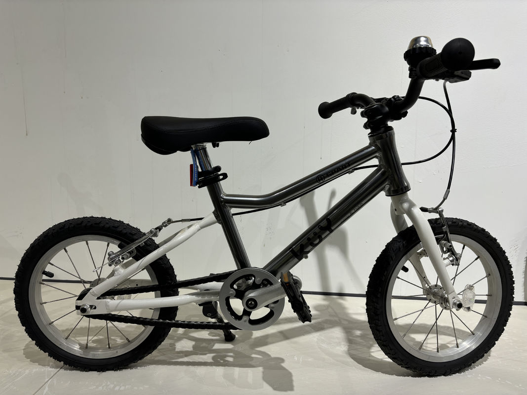 Kids Steel Frame Coaster Brake Bicycle With 4 Wheels Single Speed And ...